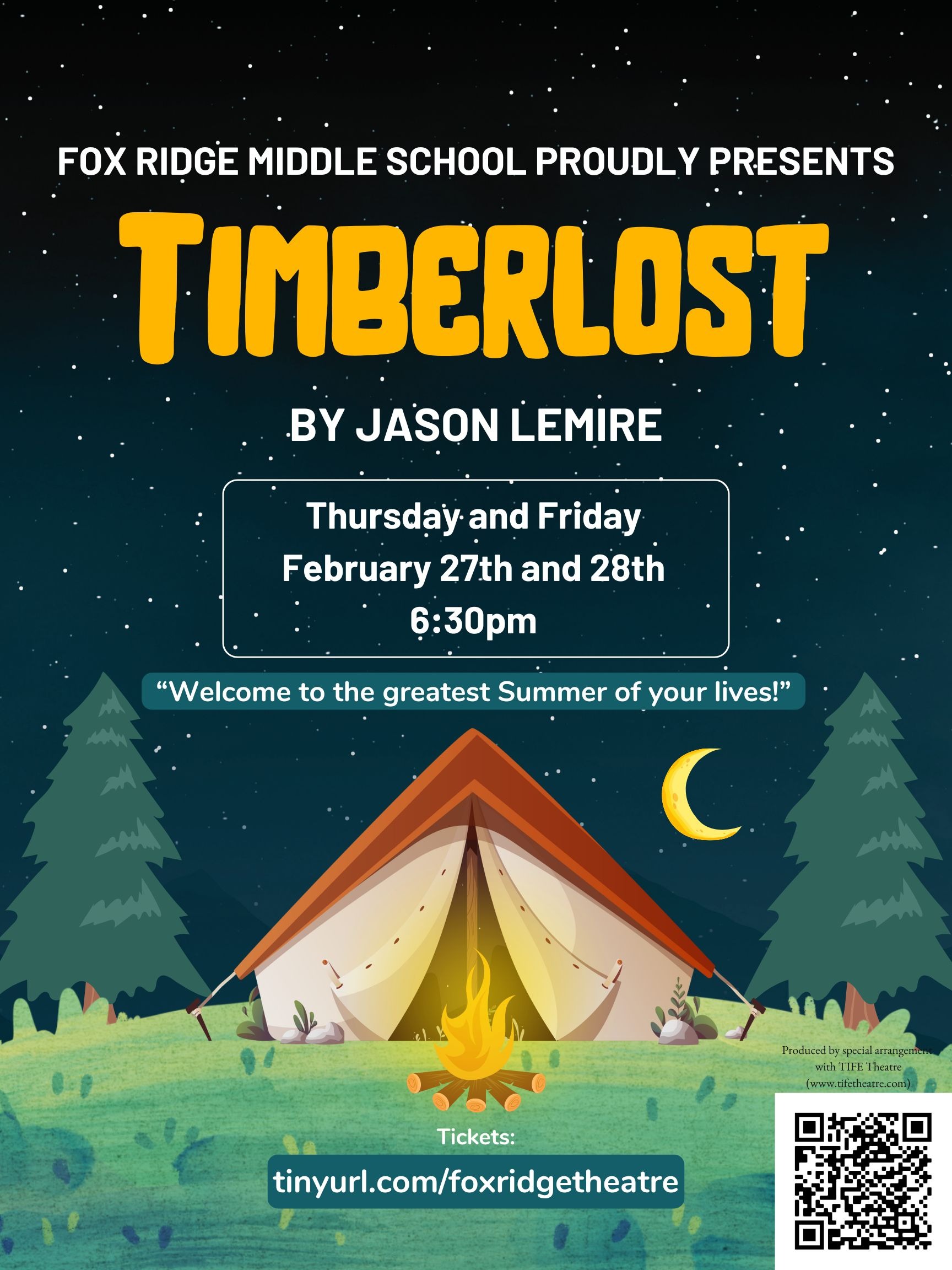 Timberlost Tickets, Fox Ridge Middle School, Aurora | Vanco Events USA