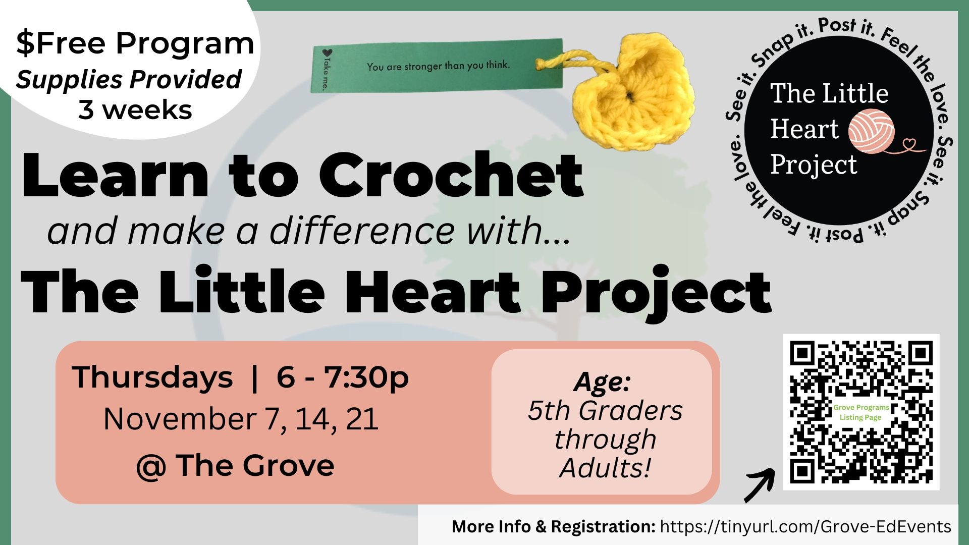 The Little Heart Project- Learning Program Tickets, The Grove: Regional ...
